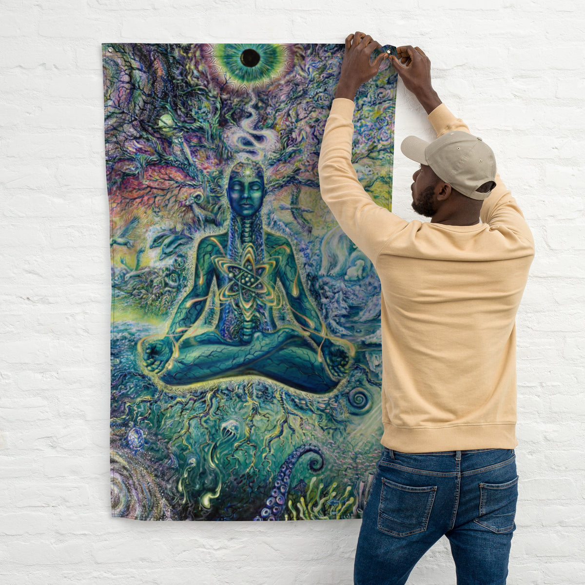 "All is One" Tapestry – Domè Moon Art